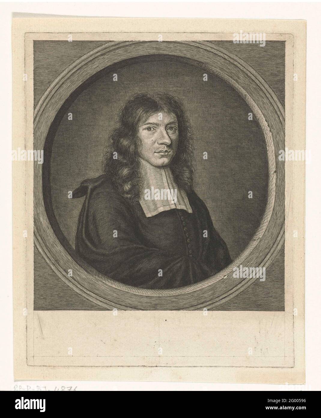 Portrait of Pierre Poiret. Bust of the mystic and writer Pierre Poiret ...