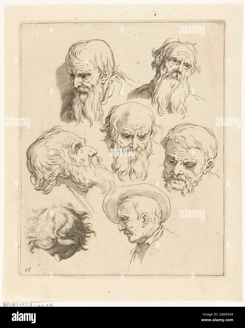 Seven mens heads hi-res stock photography and images - Alamy