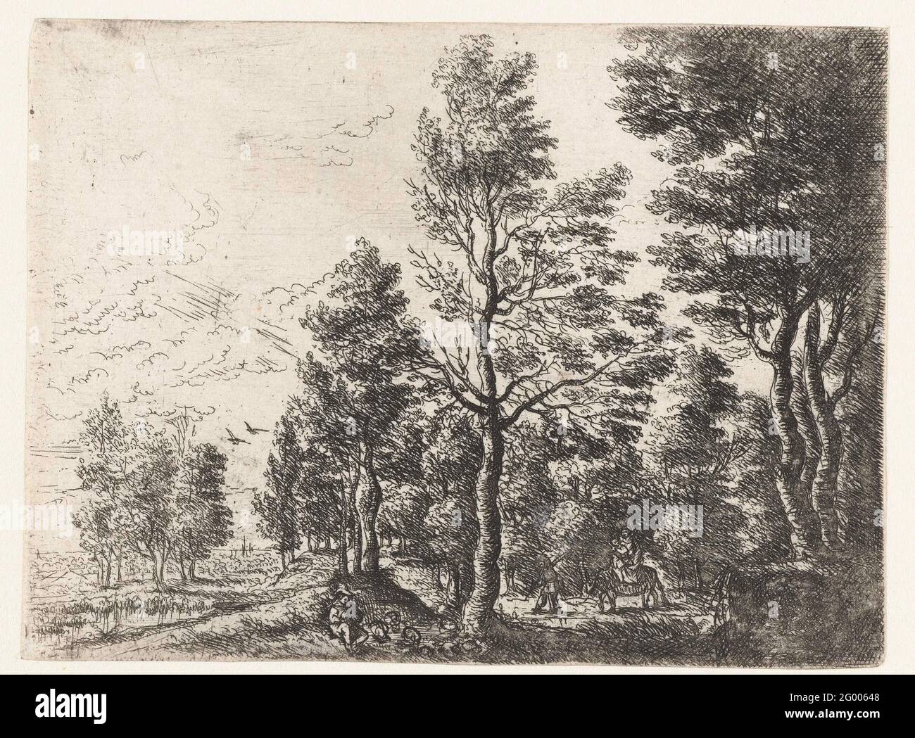 Landscape with a man with a donkey; The flight to Egypt; Eight ...