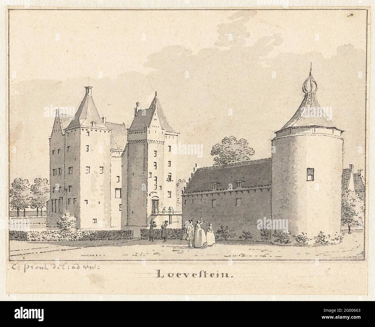 The Loevestein Castle Stock Photo - Alamy