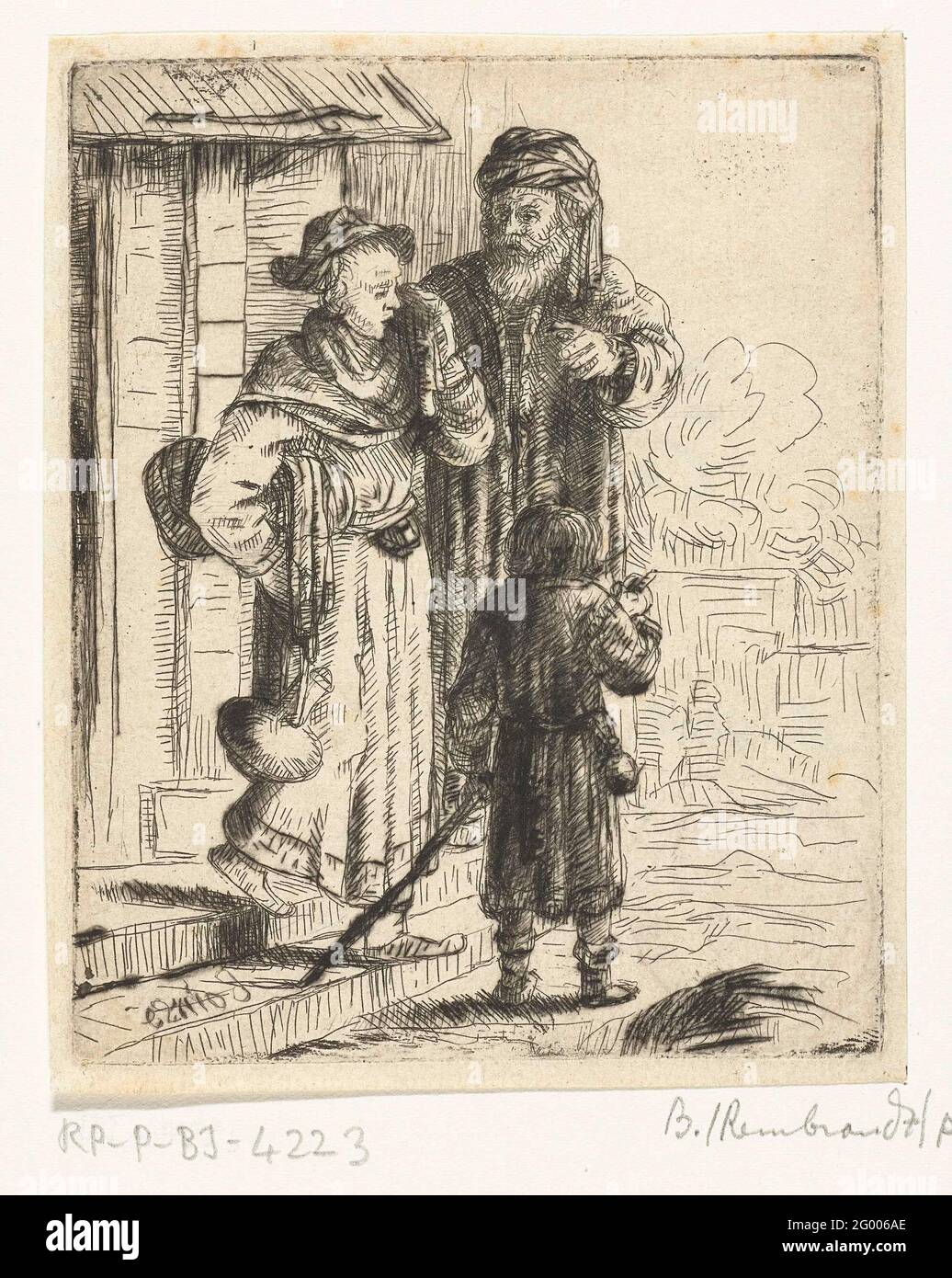 The reinforcement of Hagar and Ismaël. At the request of his wife Sara ...