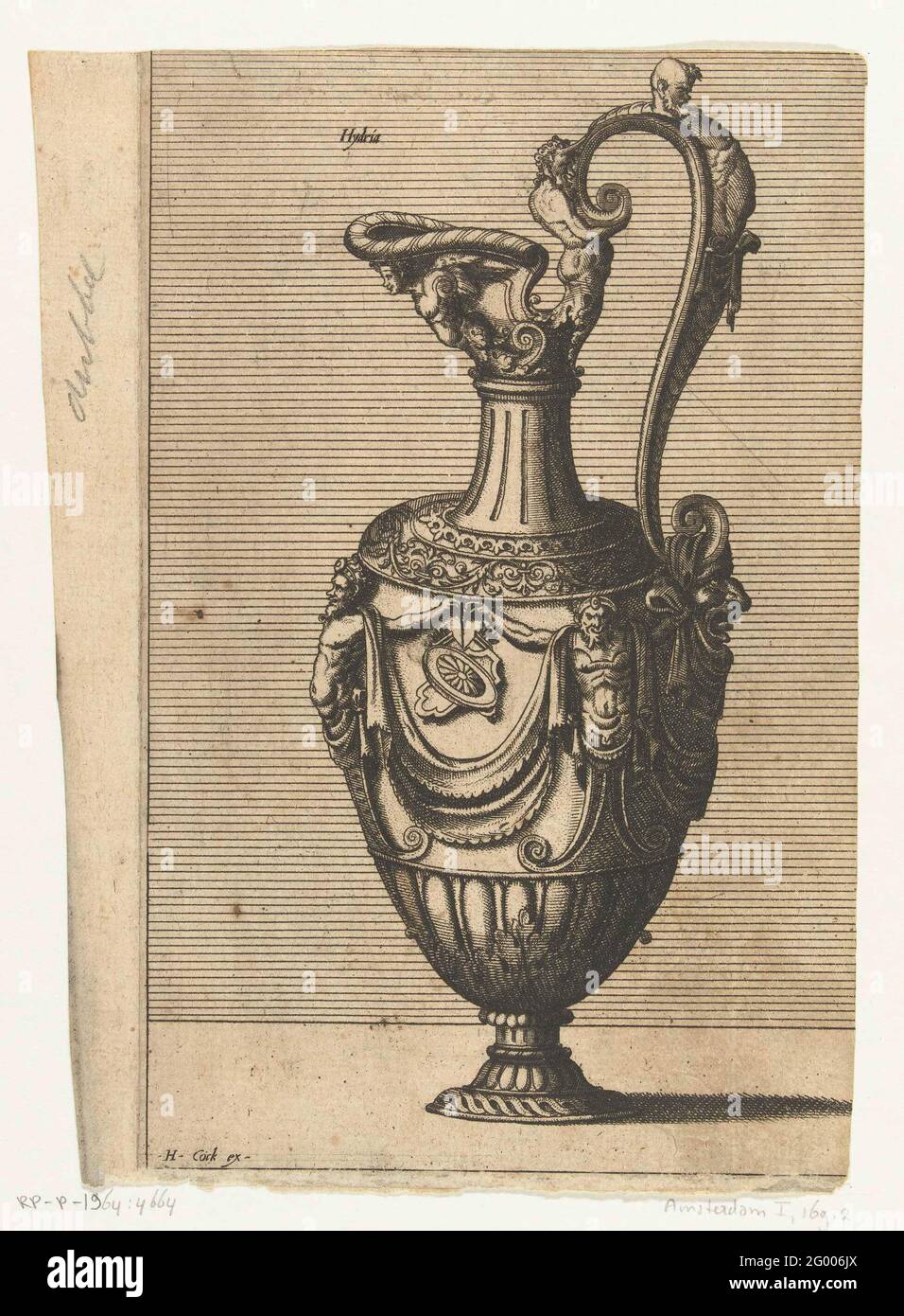 Hydria; Crockery such as jugs, pepper and salt vessels and a drinking ...