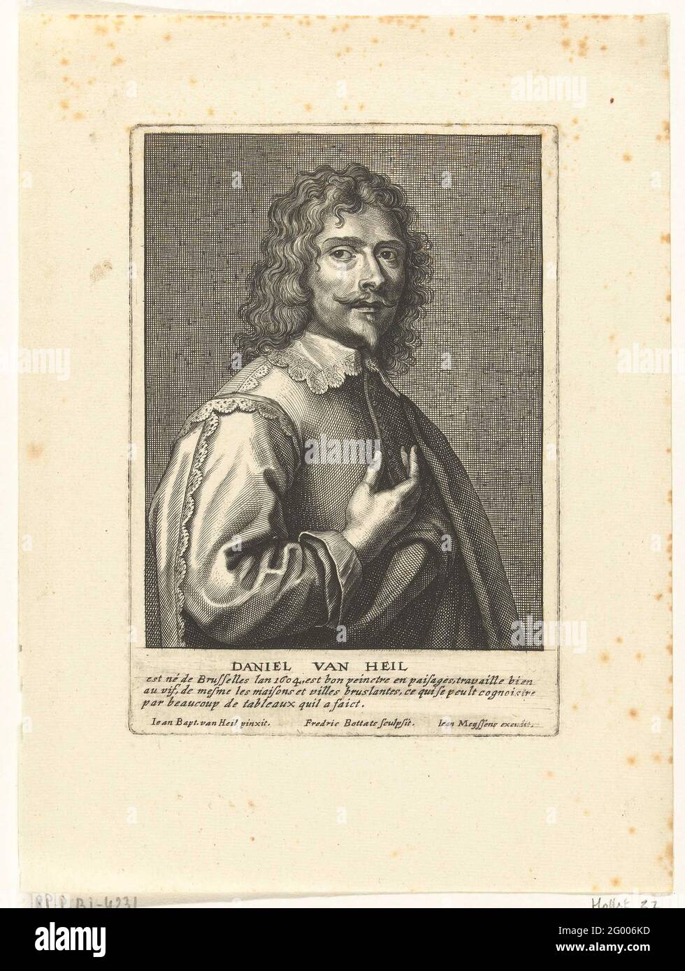 Portrait of Daniel van Heil. A rectangular portrait of Daniël van Heil ...