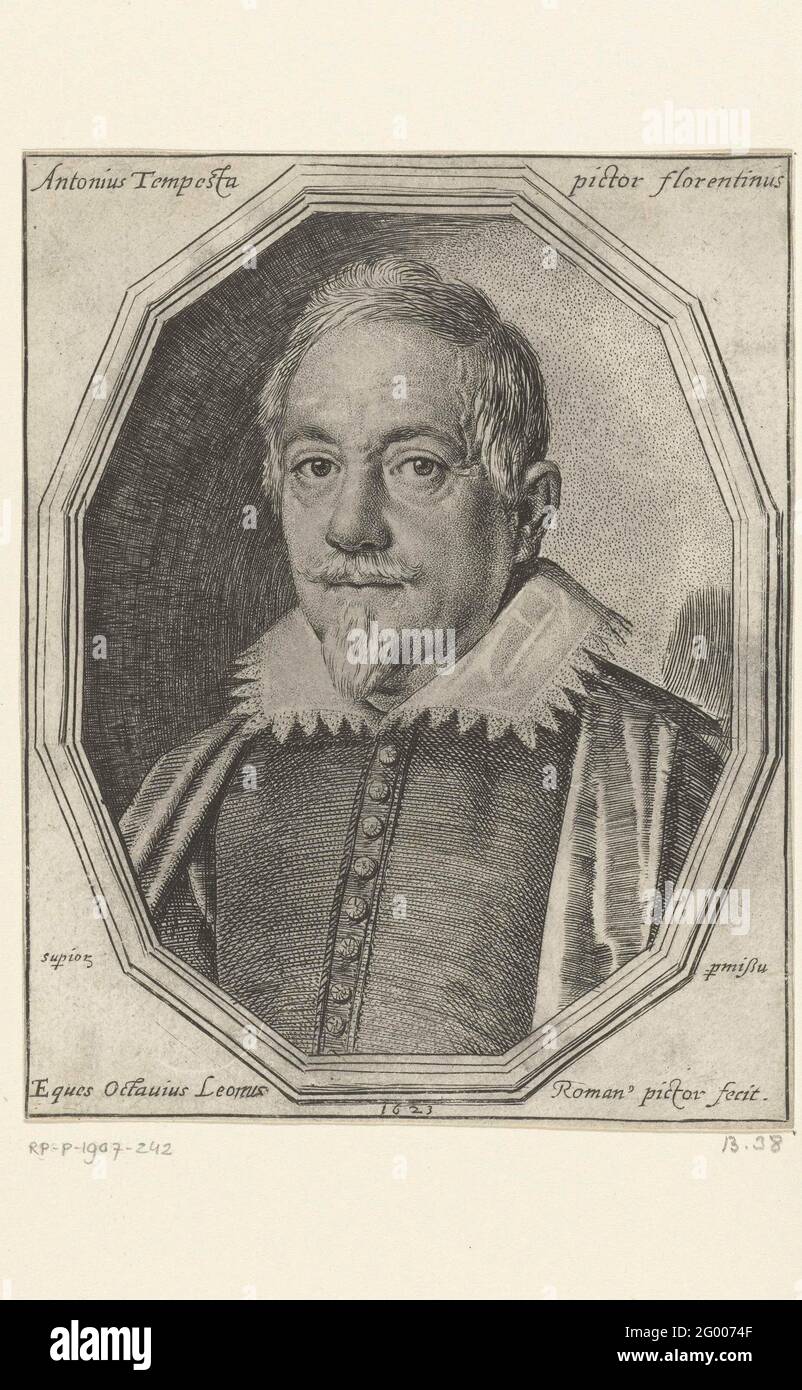 Portret van Antonio Tempesta; Anthony Tempesta Florentine painter ...