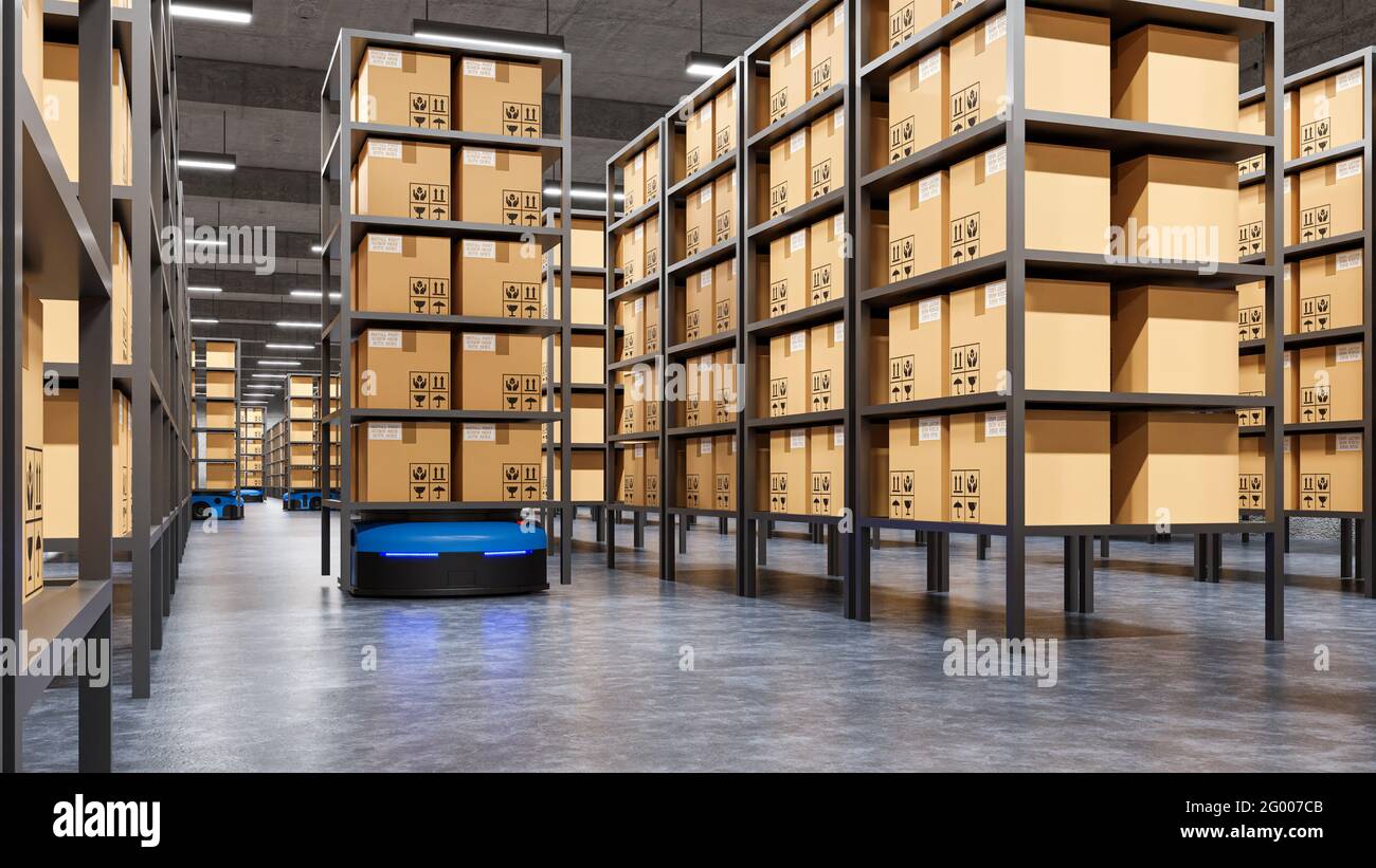 Robots efficiently sorting hundreds of parcels per hour(Automated ...