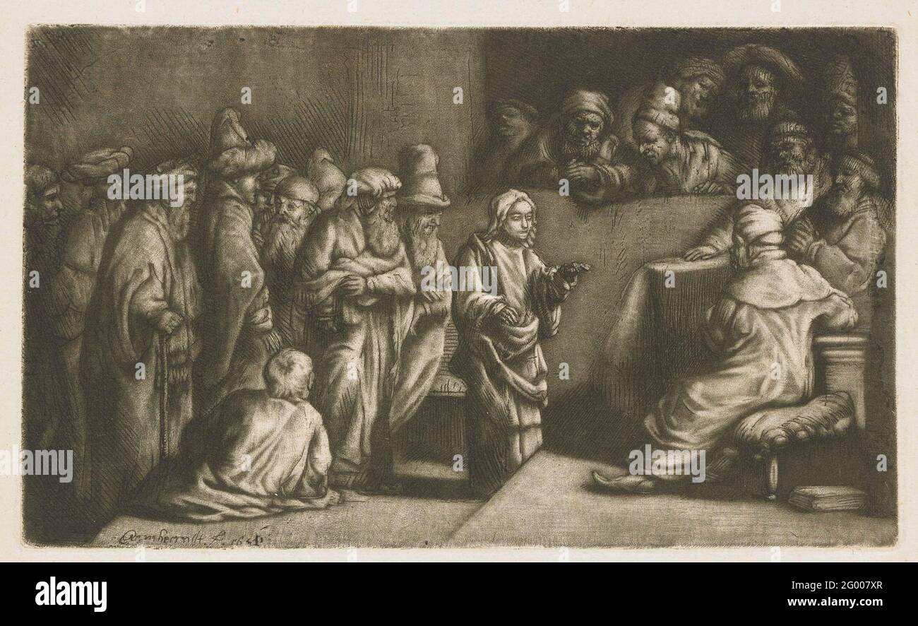 Christ and the scribes: a sketch. Christ and the scribes: Sketch Stock ...