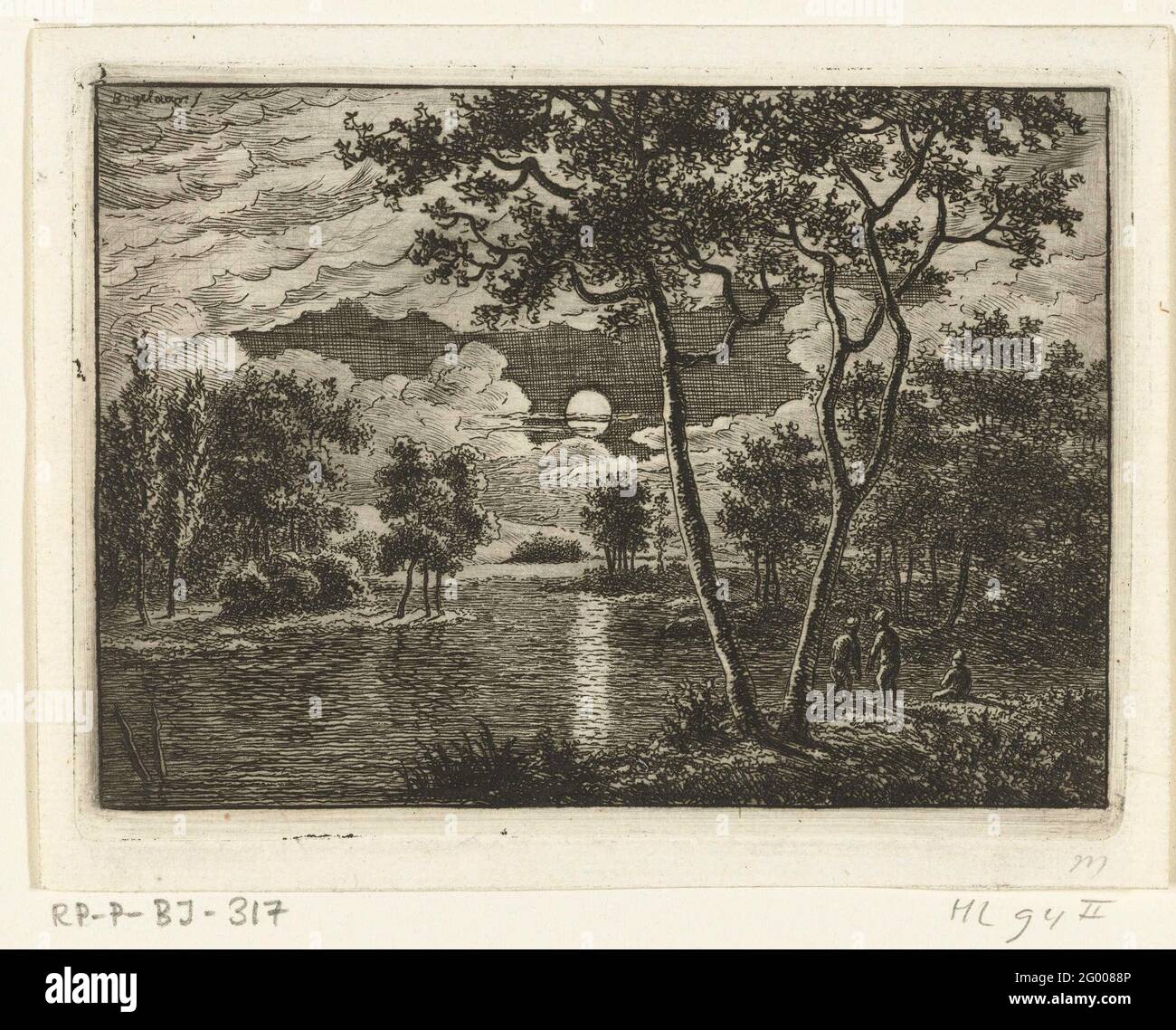 River face with setting sun Stock Photo - Alamy