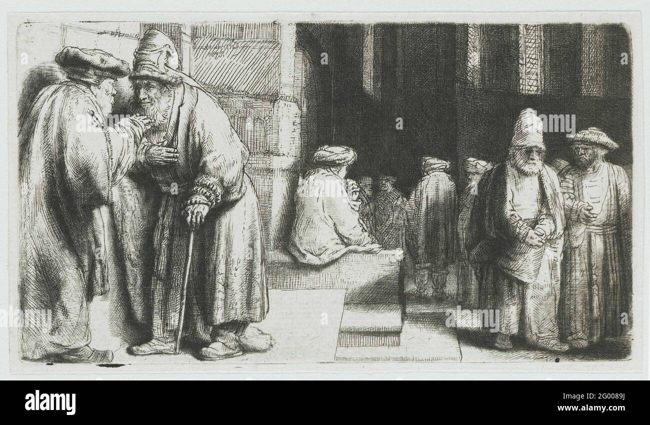 The Pharisees in the temple Stock Photo - Alamy