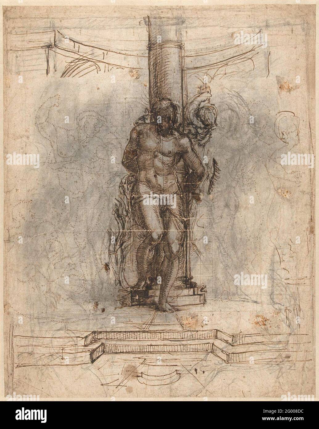 The floating of Christ Stock Photo - Alamy