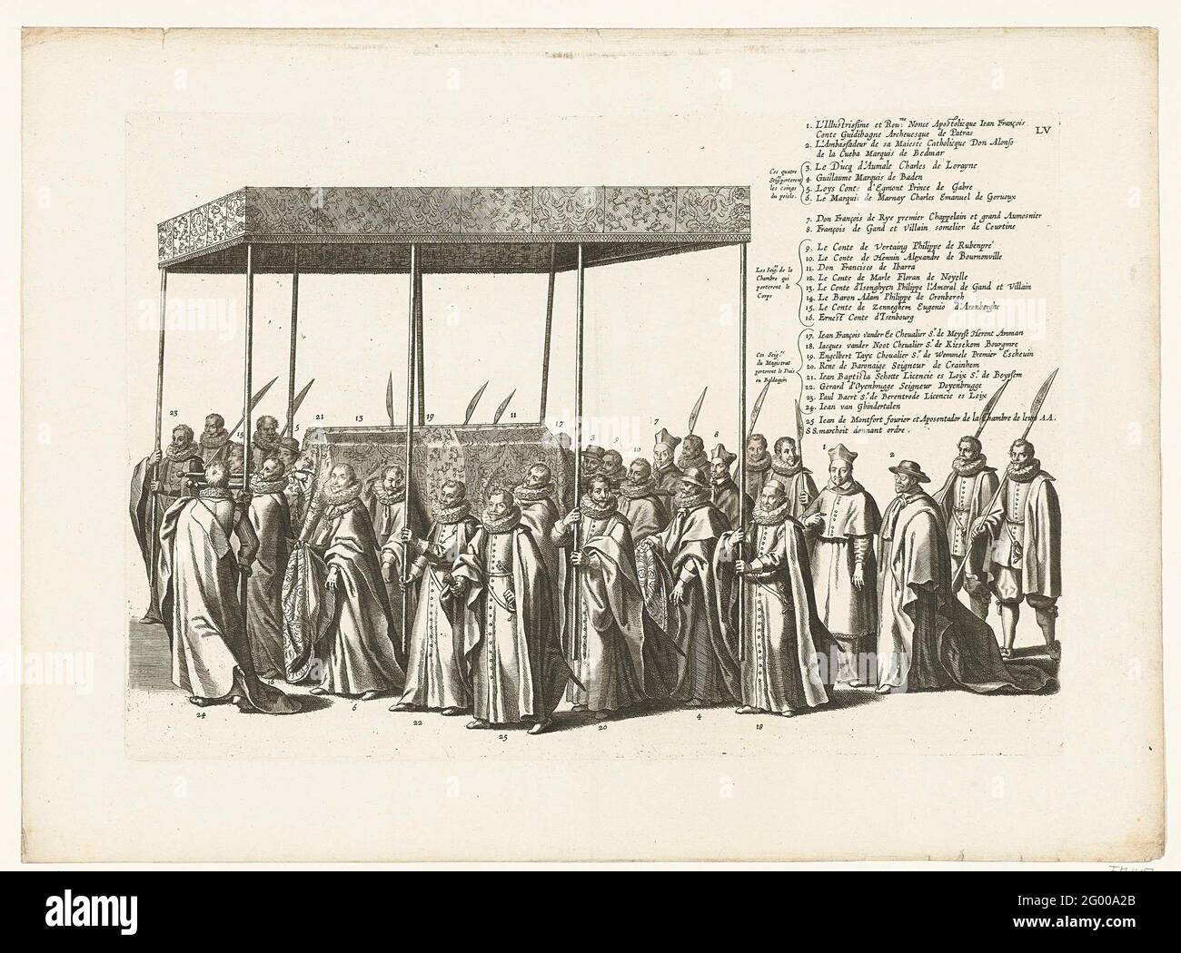 Coffin in the funeral procession of Aartshertog Albrecht (Plaat LV ...