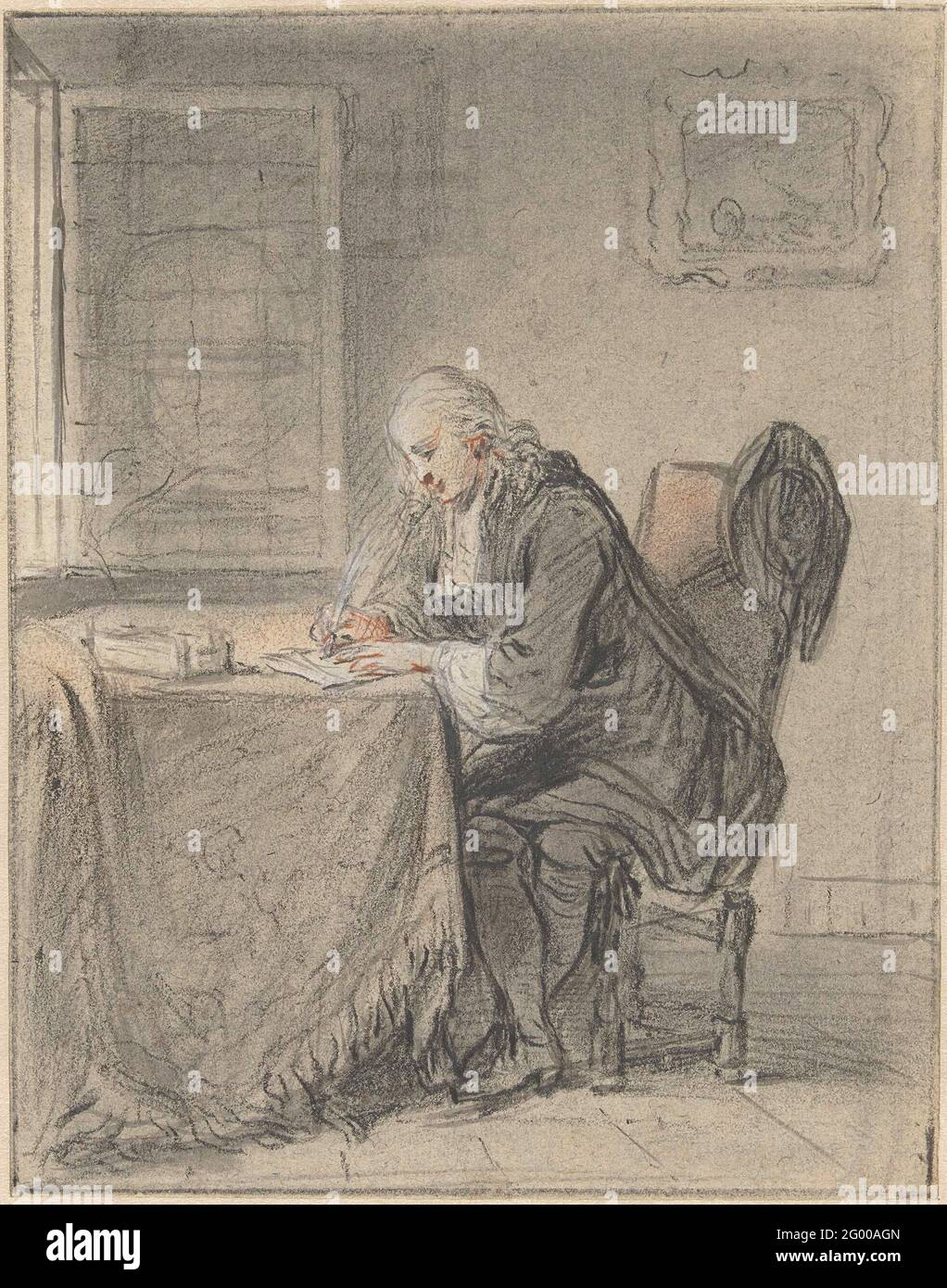 The letter writer Stock Photo - Alamy