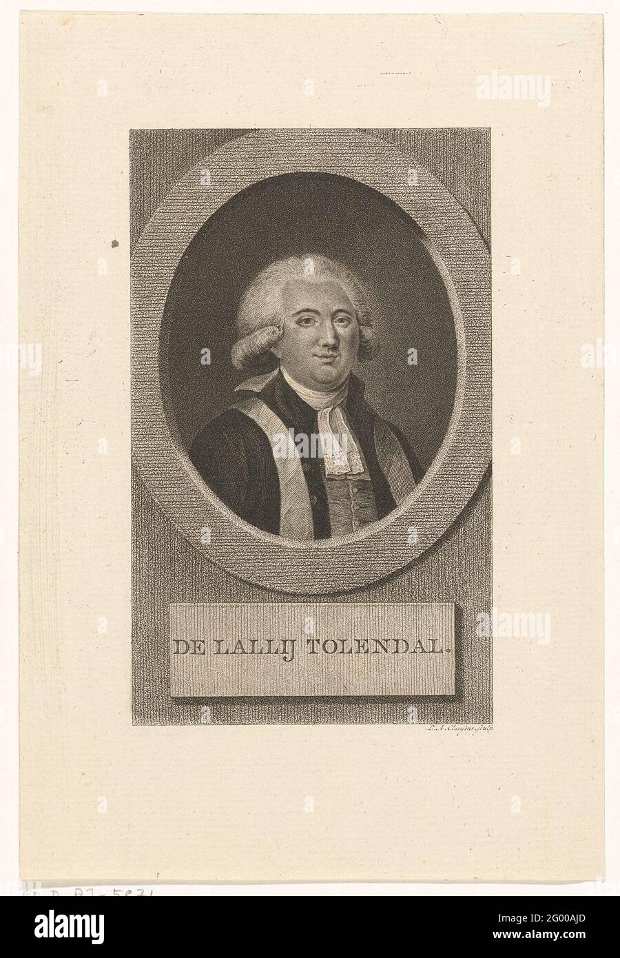 Portret van Gérard de Lally-Tollendal Stock Photo - Alamy
