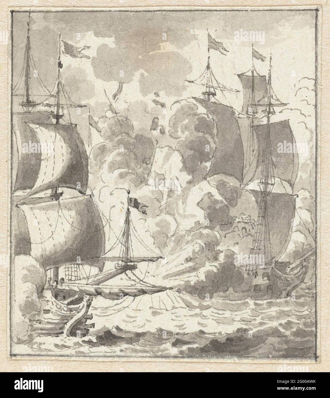 In 't year 1666. a sea battle, probably the four-day naval battle, 11 ...