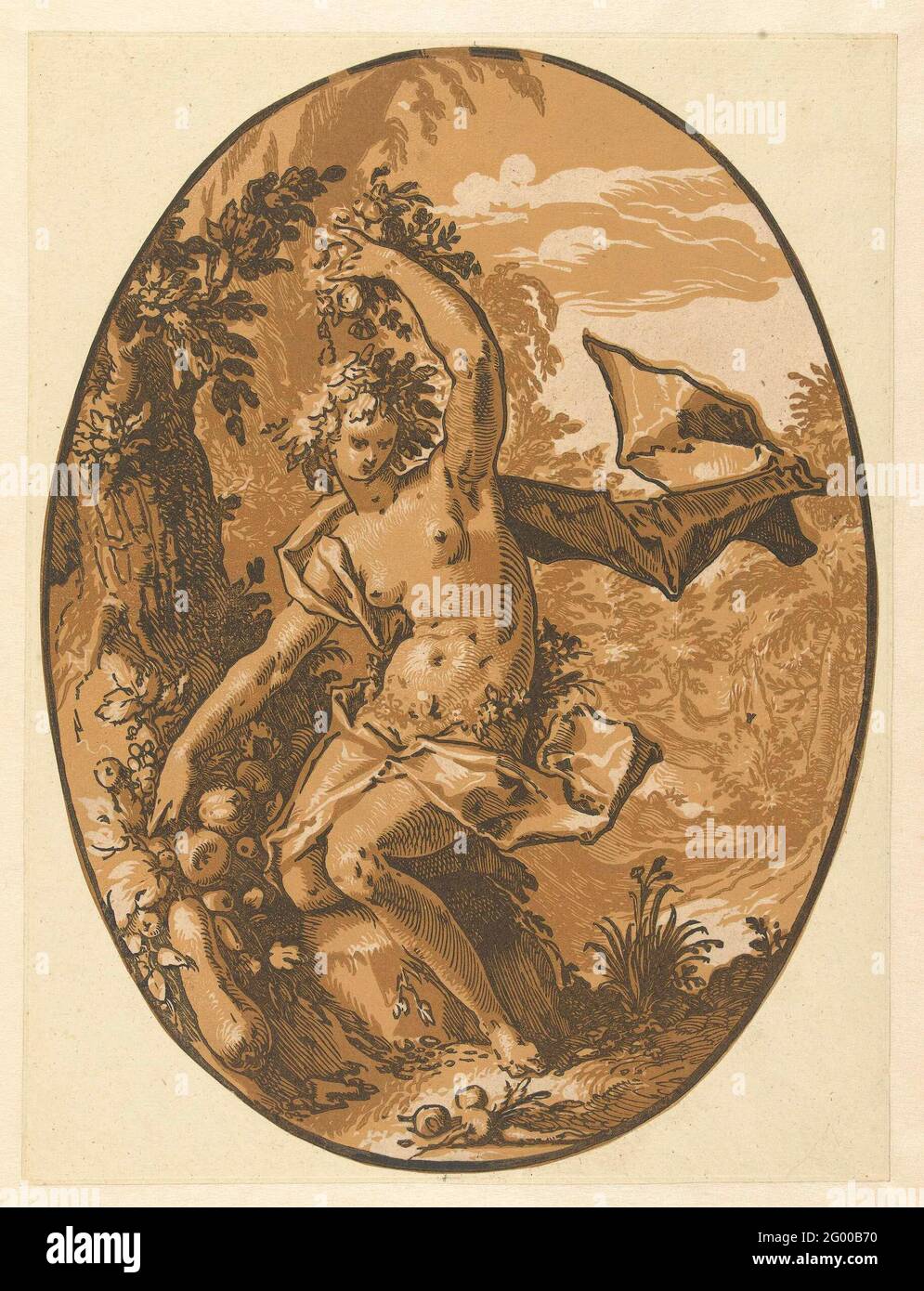 Proserpina; Gods and Goddesses. The Goddess Proserpina, seated at a ...