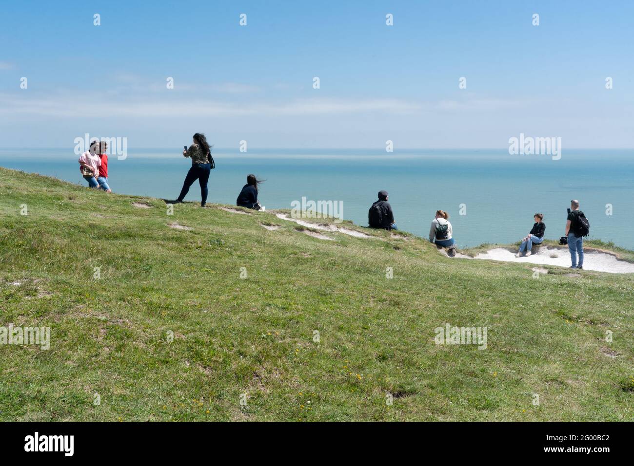 The White Cliffs of Dover, part of the North Downs formation, is the ...