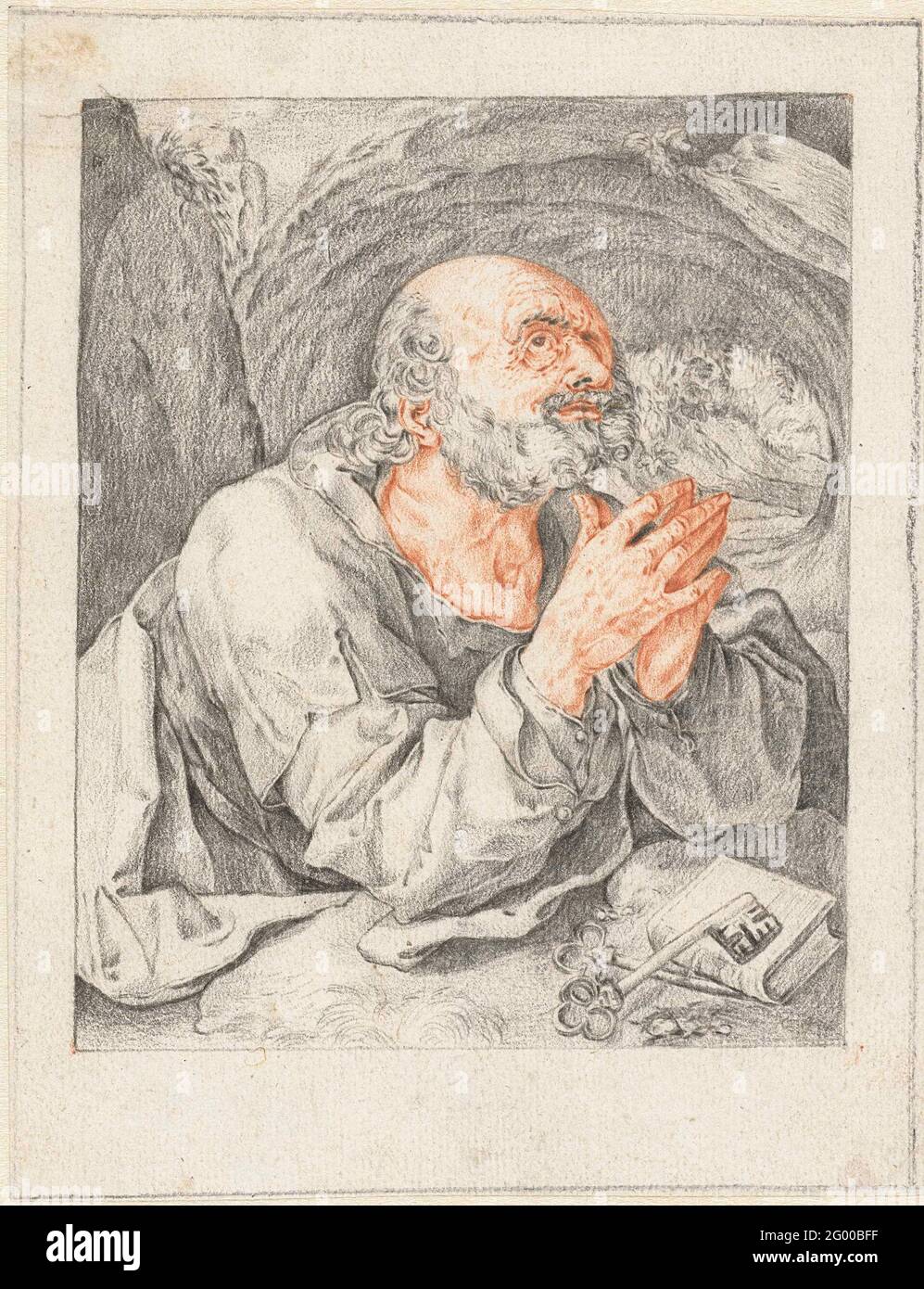 Peter in prayer Stock Photo - Alamy