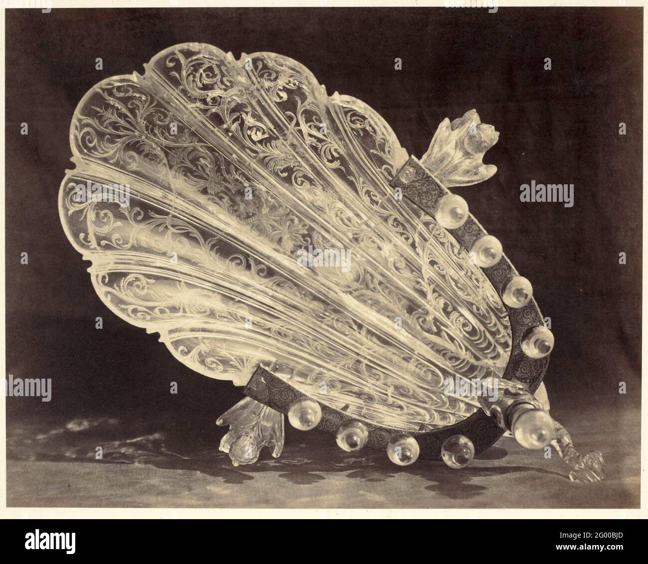 Crystal shell-shaped scale, from the Louvre Stock Photo - Alamy