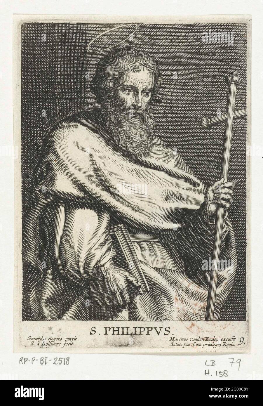 Holy Philip with Kruisstaf; S. Philippvs; Christ, Paul and twelve ...