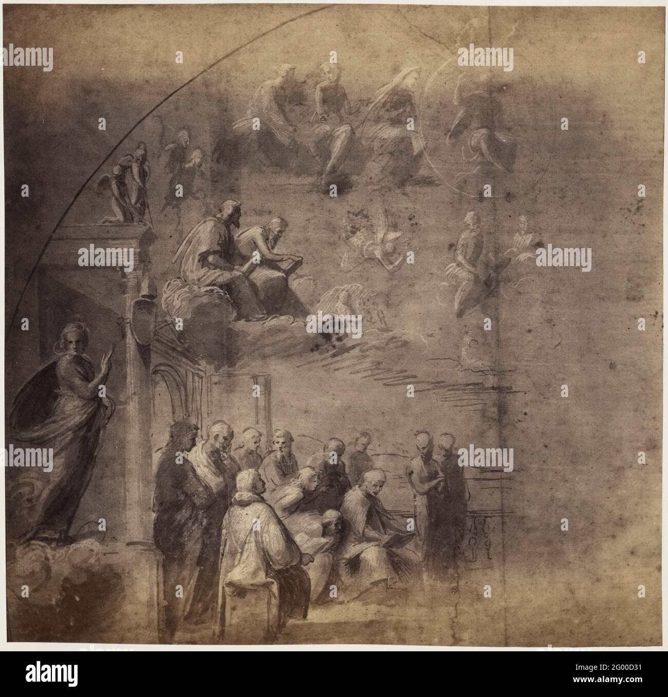 Photo production of drawing Raphael from Windsor Castle, wise men in ...