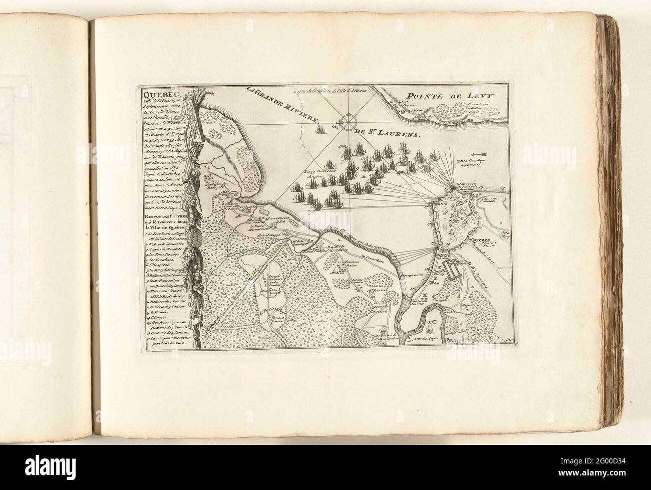 Attack on Québec, 1690; Quebec, Ville de l'Amerique Septentrionale ...