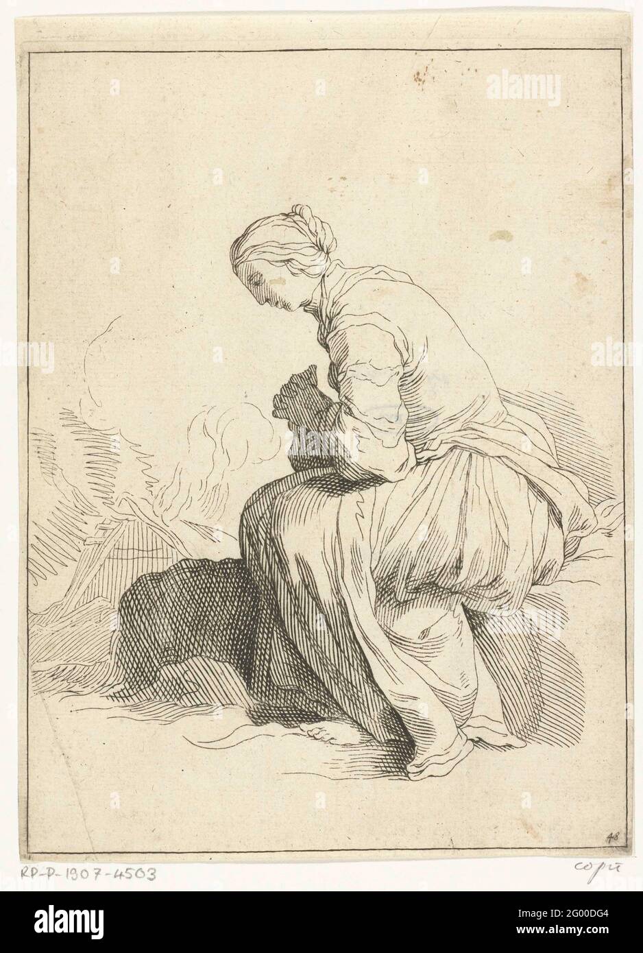 Woman praying hands drawing hi-res stock photography and images - Alamy