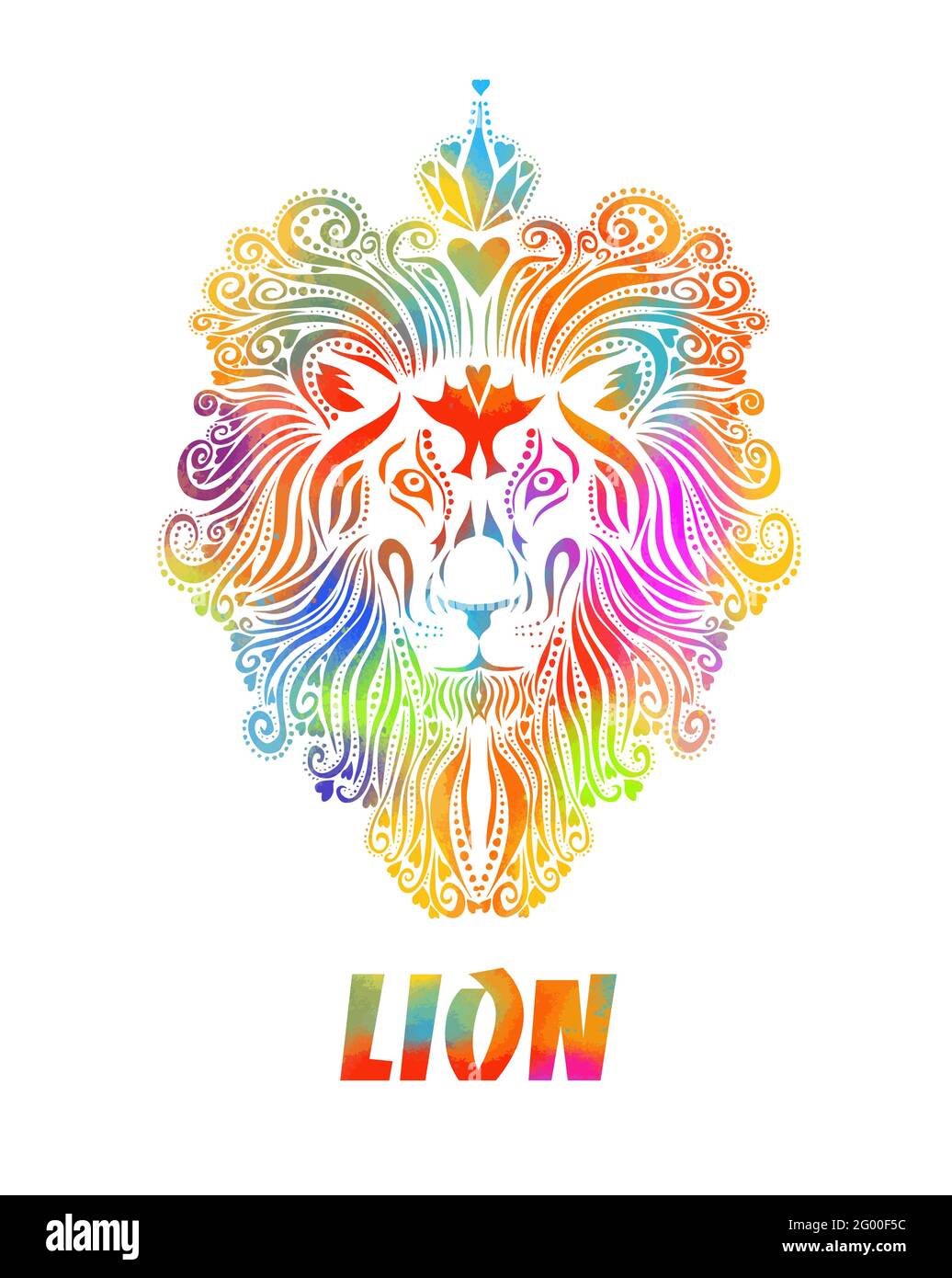 Lion face logo emblem template for business or t-shirt design. Vector ...