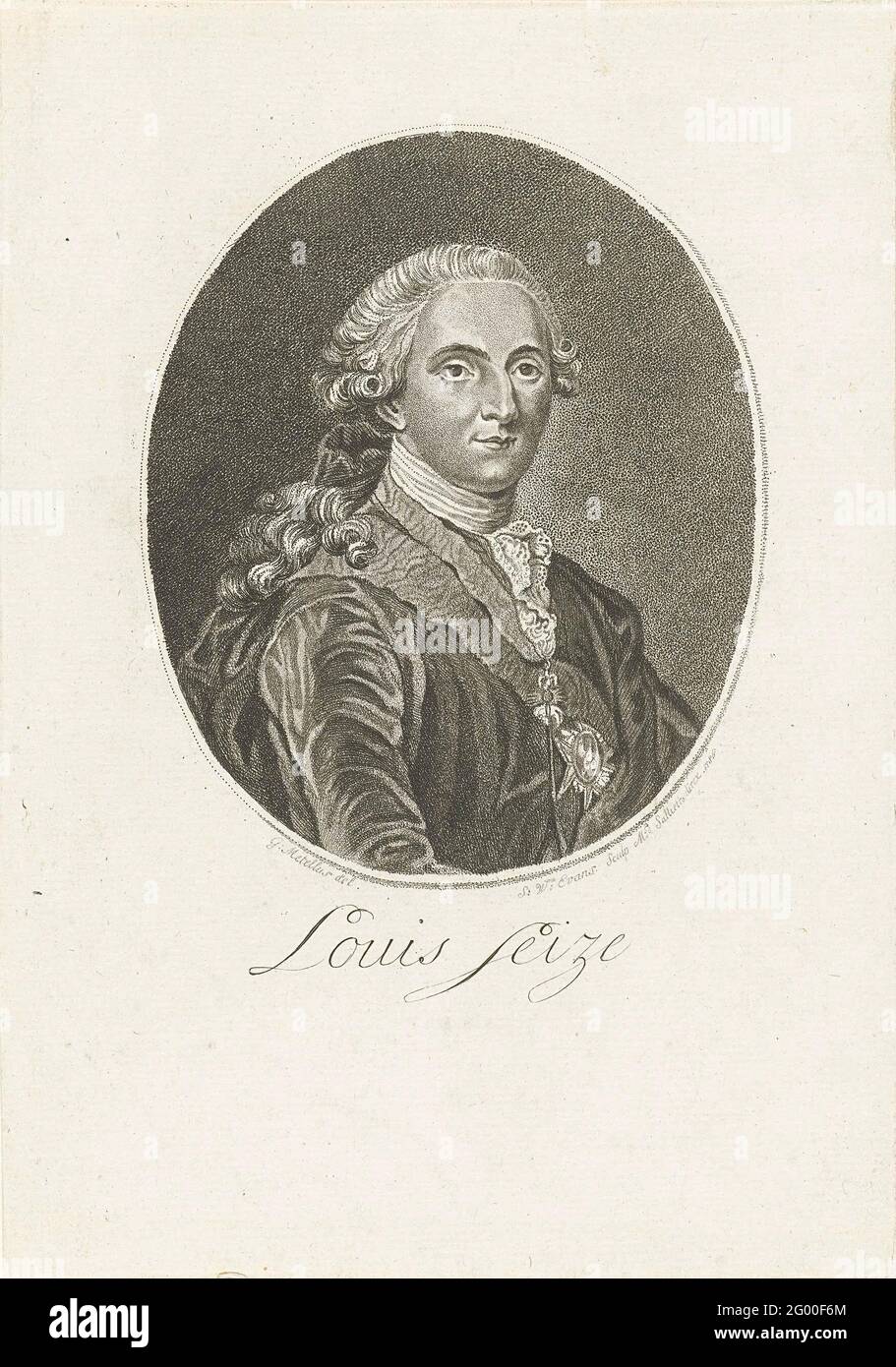 Portrait of Louis XVI; Louis Seize. Portrait of Louis XVI, King of ...