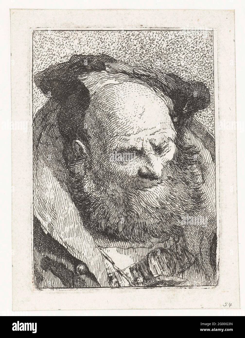 Old man with beard; Collection of heads; Raccolta di test Stock Photo ...