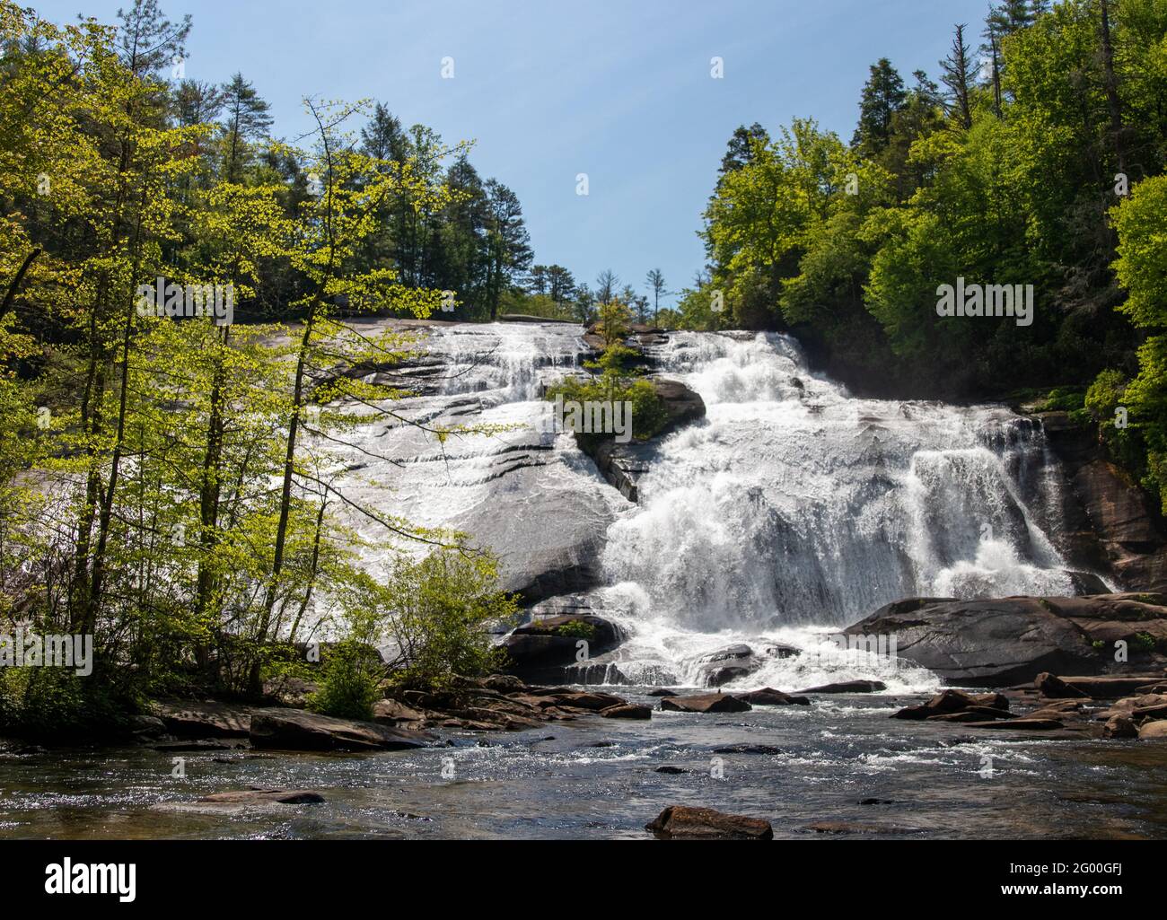 High Falls in Transylvania County North Carolina Stock Photo - Alamy