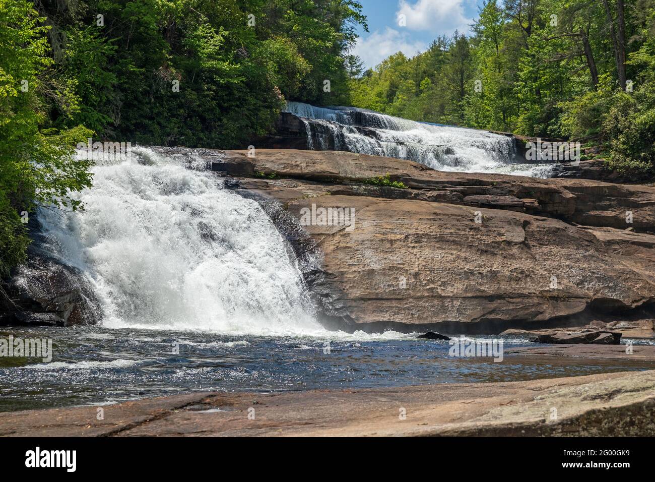Triple Falls Transylvania County North Carolina Stock Photo - Alamy