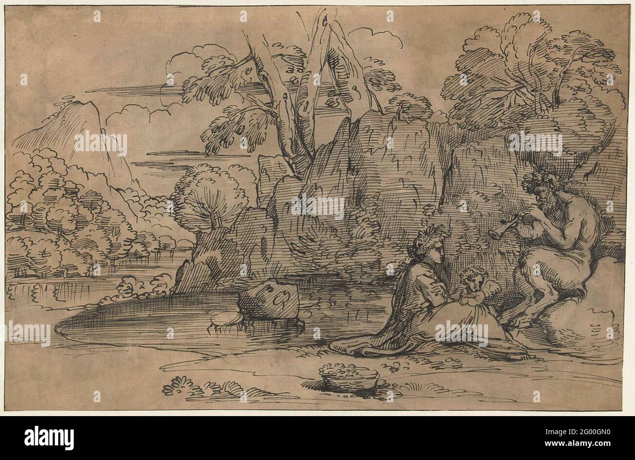Satyr playing the flute hi-res stock photography and images - Alamy