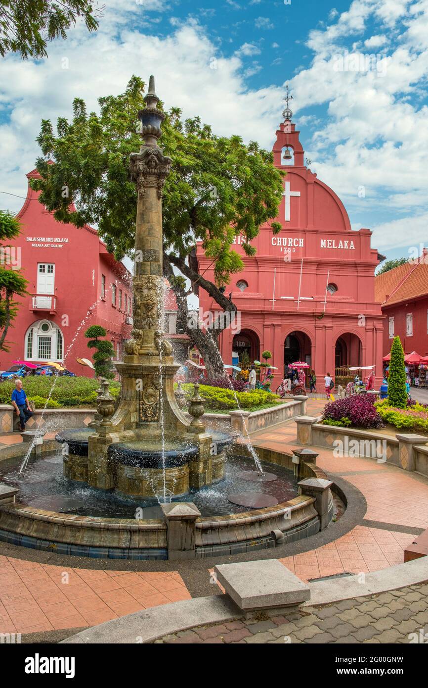 Christ Church, Red Square, Malacca, Malaysia Stock Photo - Alamy