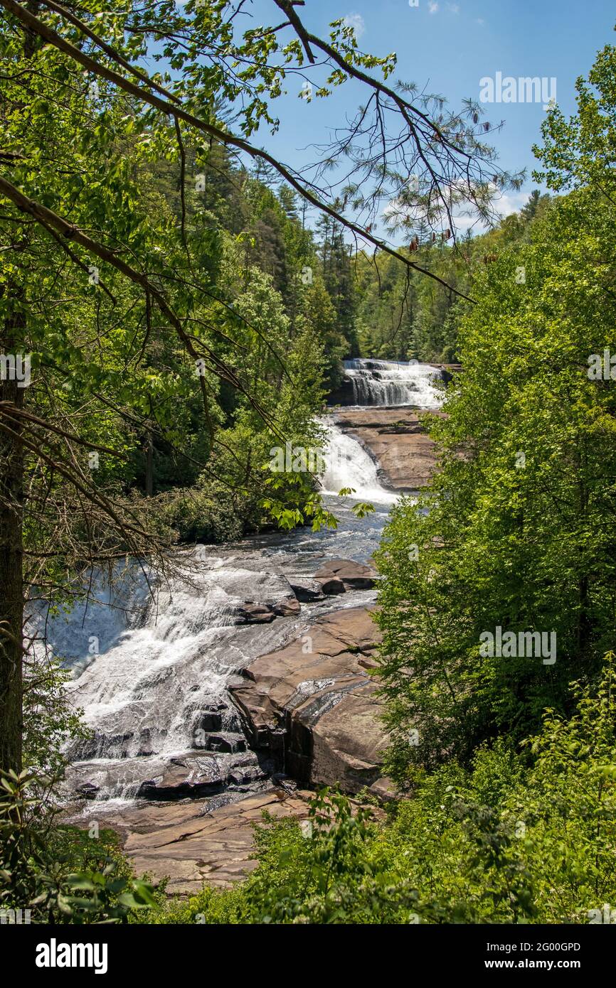 Triple Falls Transylvania County North Carolina Stock Photo - Alamy