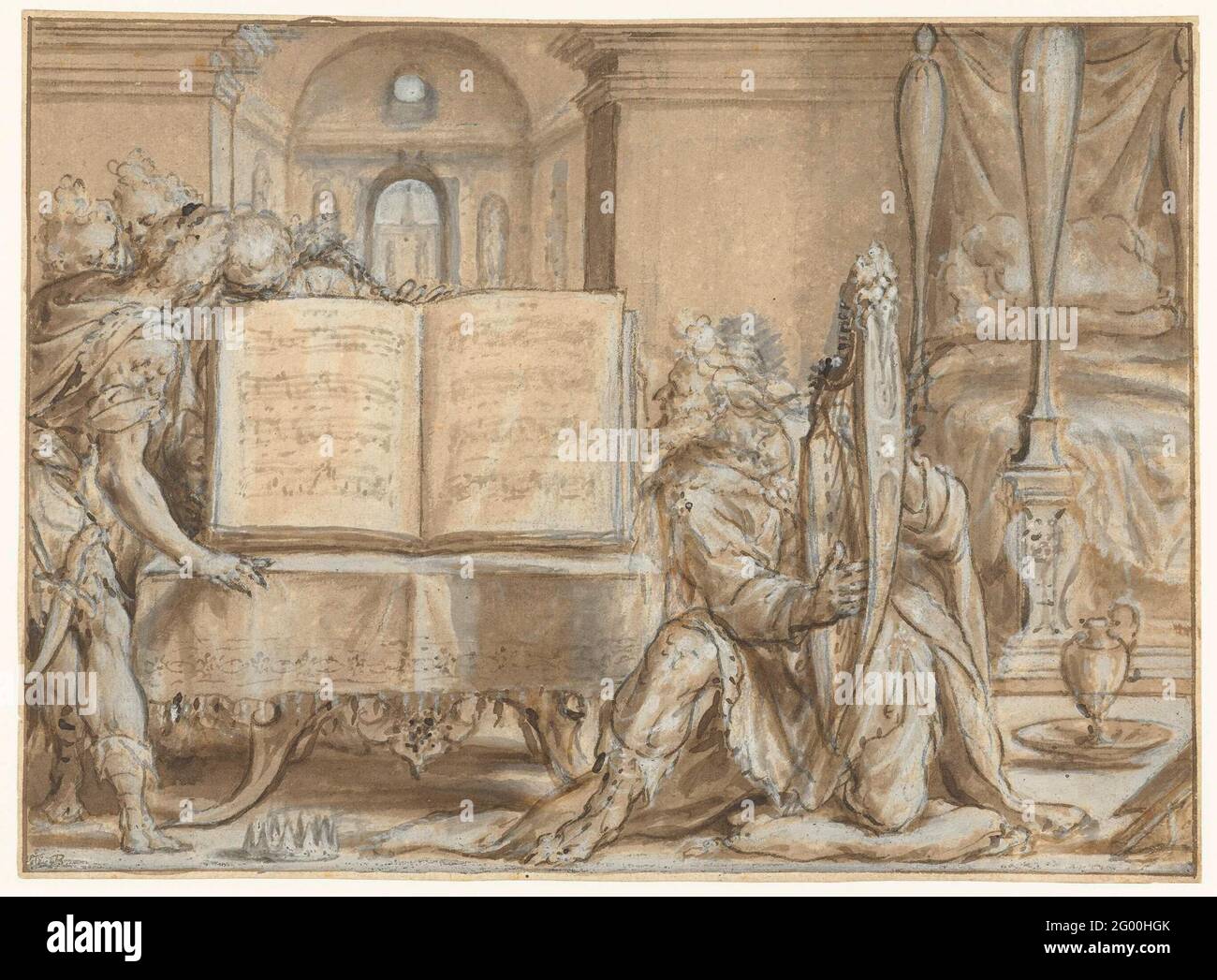 David as a psalmist Stock Photo - Alamy