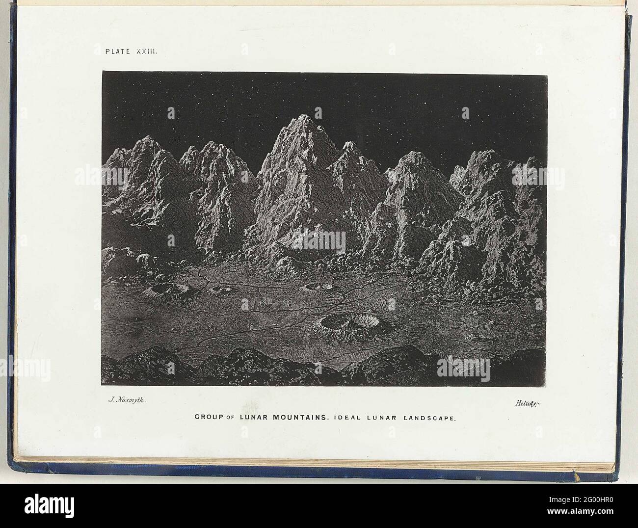 Group of Lunar Mountains. Ideal Lunar Landscape Stock Photo - Alamy