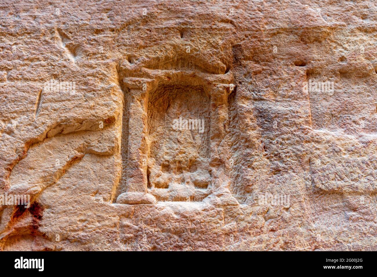 Votive niche with Sabinos Alexandros relief, in aedicula D 149 with two ...