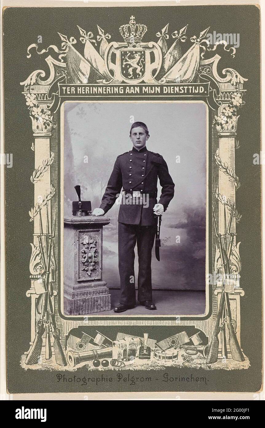 Portrait of a Dutch conscript military; As a reminder of my service ...