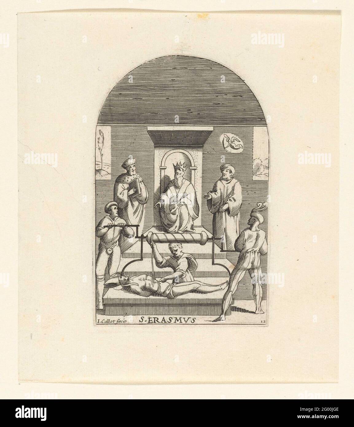 The martyrdom of the Holy Erasmus; S. Erasmus; Paintings and sculptures ...