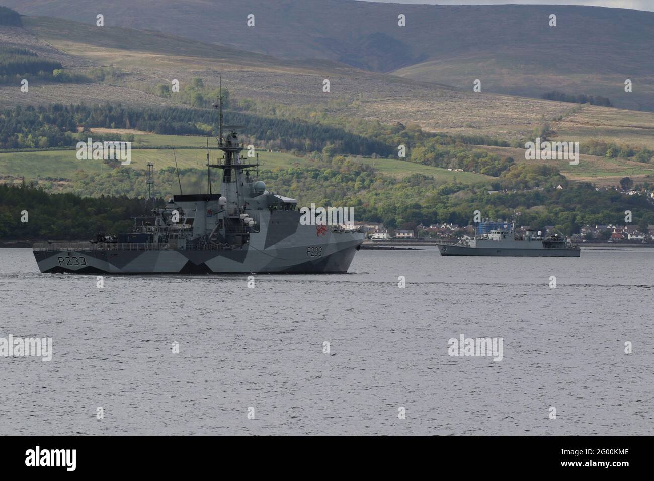HMS Tamar (P233), a Batch 2 River-class patrol vessel operated by the ...