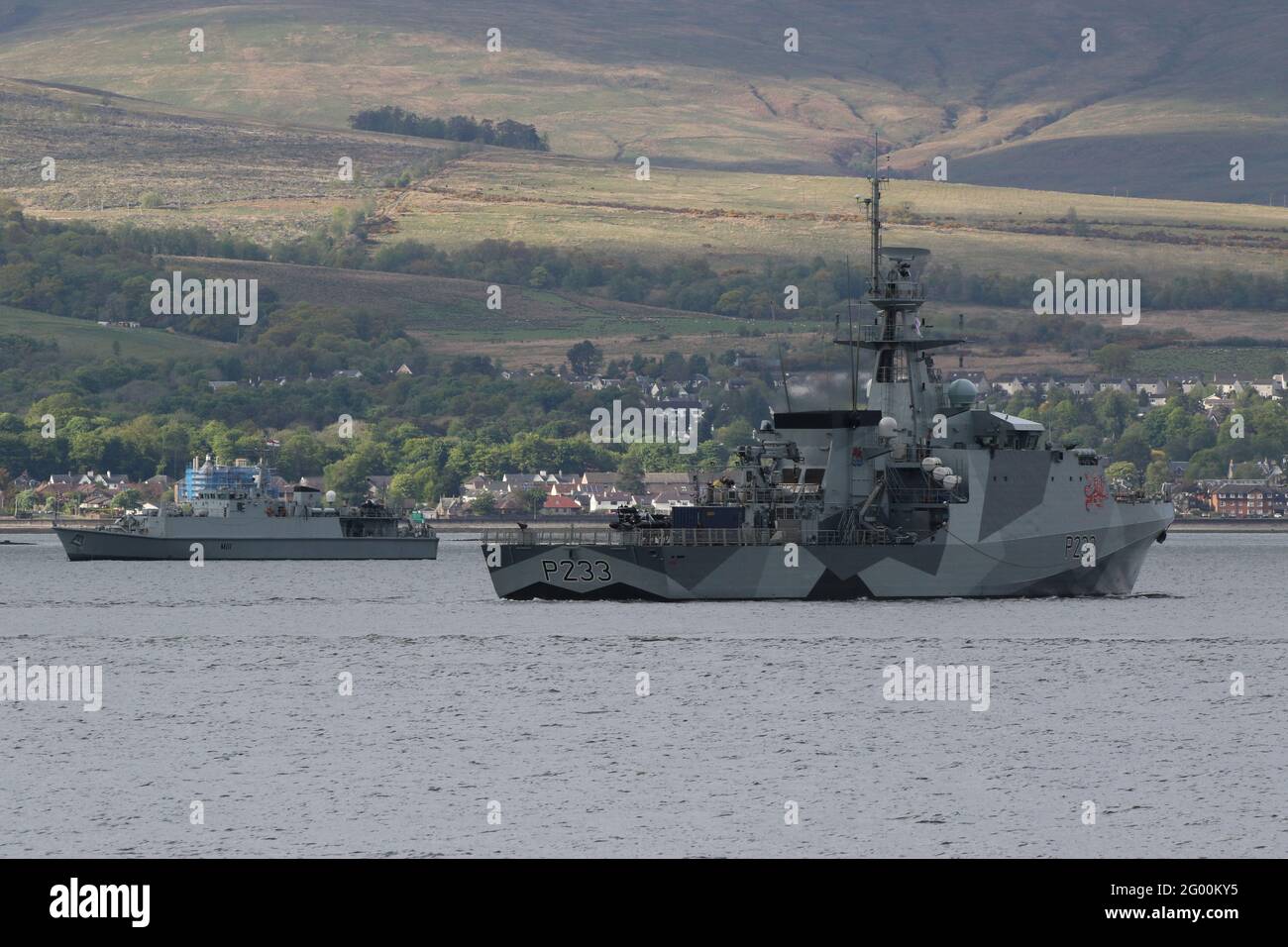 HMS Tamar (P233), a Batch 2 River-class patrol vessel operated by the ...