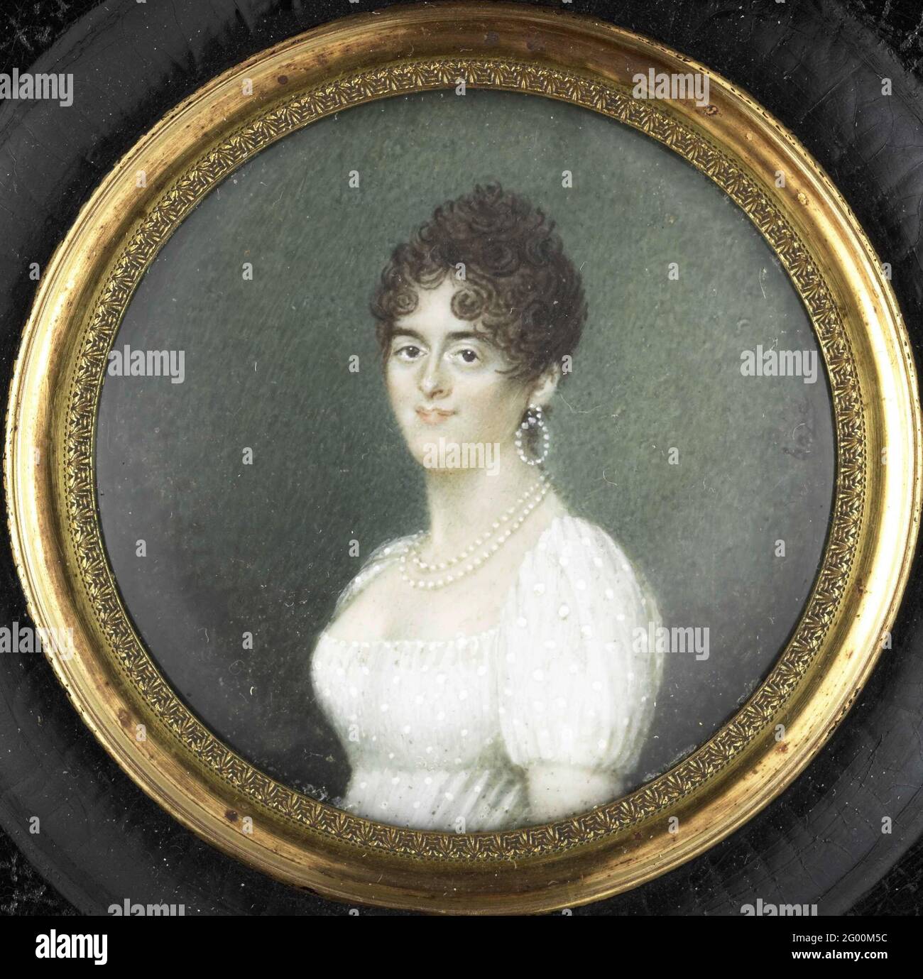 Portrait of Maria Cornelia Pull (D 1809). Wife or Gerrit Jan van Houten ...