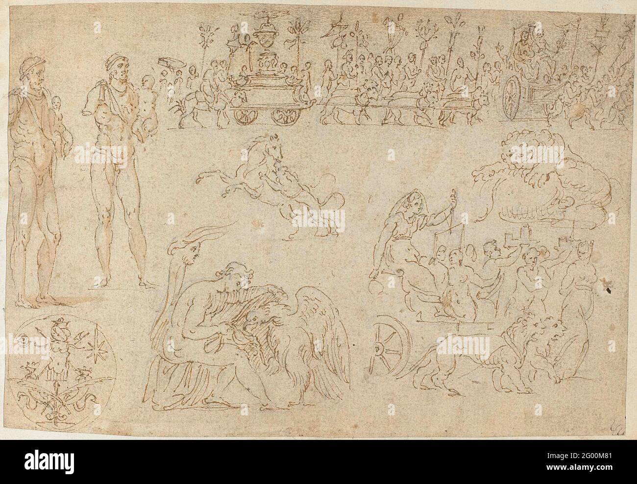 Images and prints. Album "Maarten de Vos Sketchbook", Leaf 3V (12 Stock ...