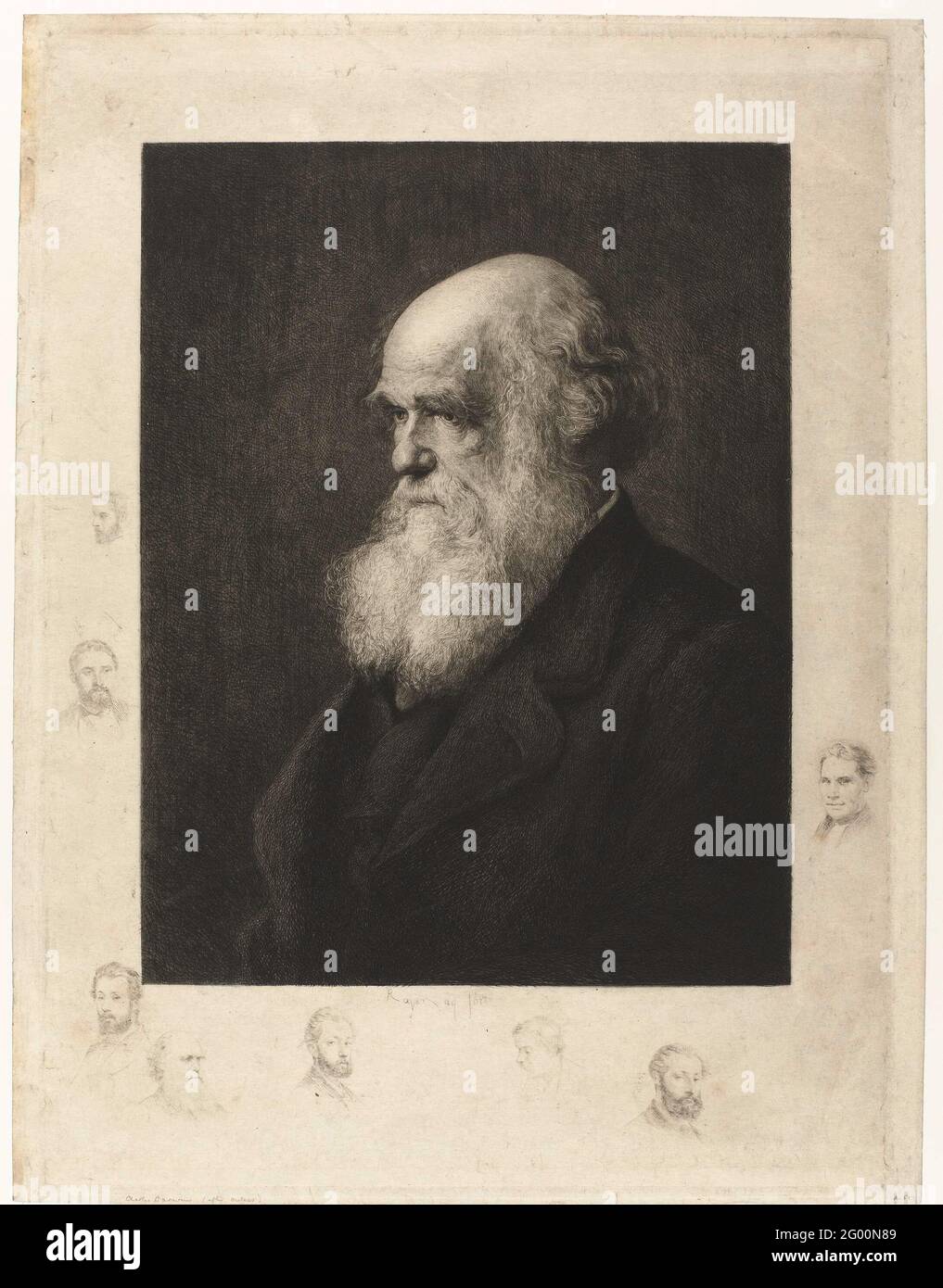Portret Charles Robert Darwin Stock Photo - Alamy