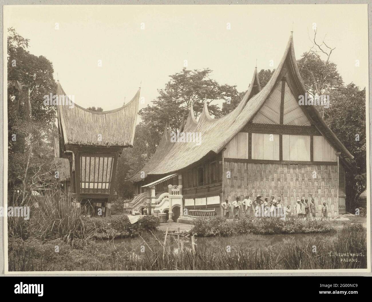 A large, well maintained minangkabau house with posing for the home a ...