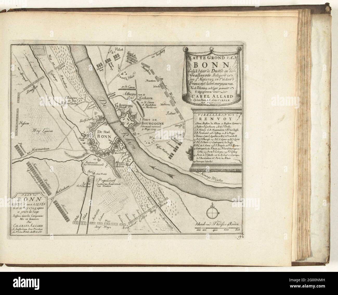 Siege from Bonn, 1703; Flat land from Bonn, like the German and the ...