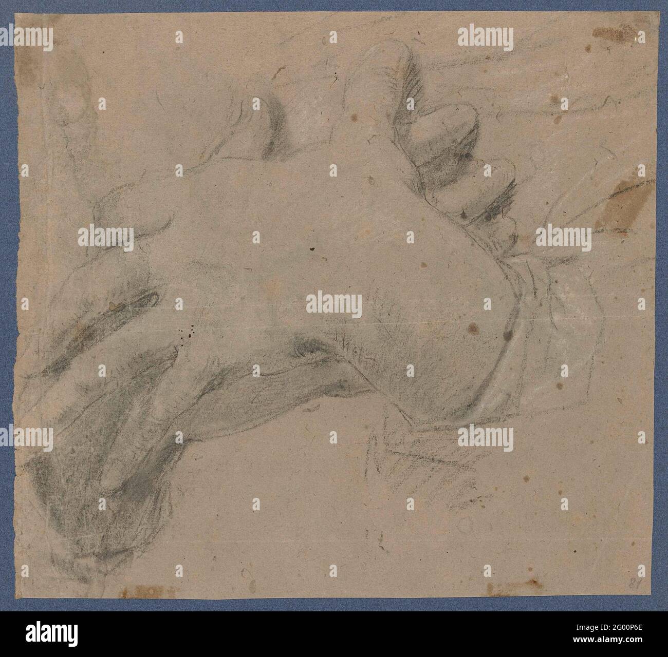 Sketch sheet with two figures Stock Photo - Alamy