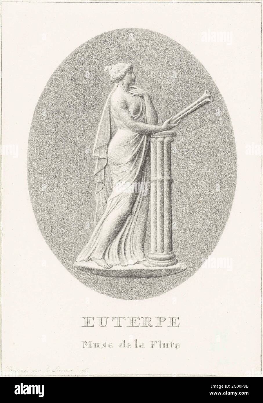 Euterpe. Euterpe, muse from the flute game Stock Photo - Alamy