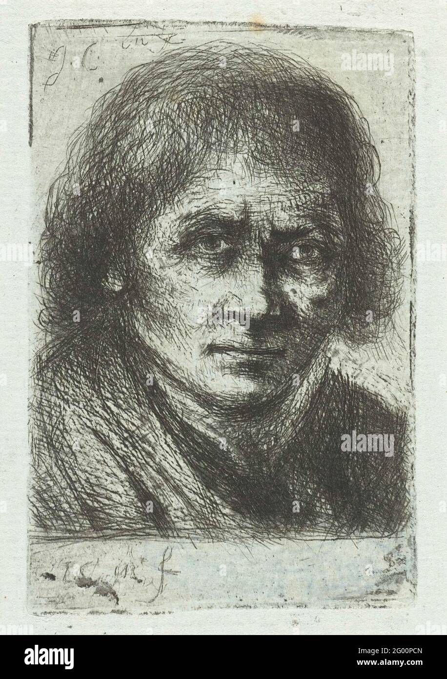 Adult man. An adult man. Bust light to the right Stock Photo - Alamy