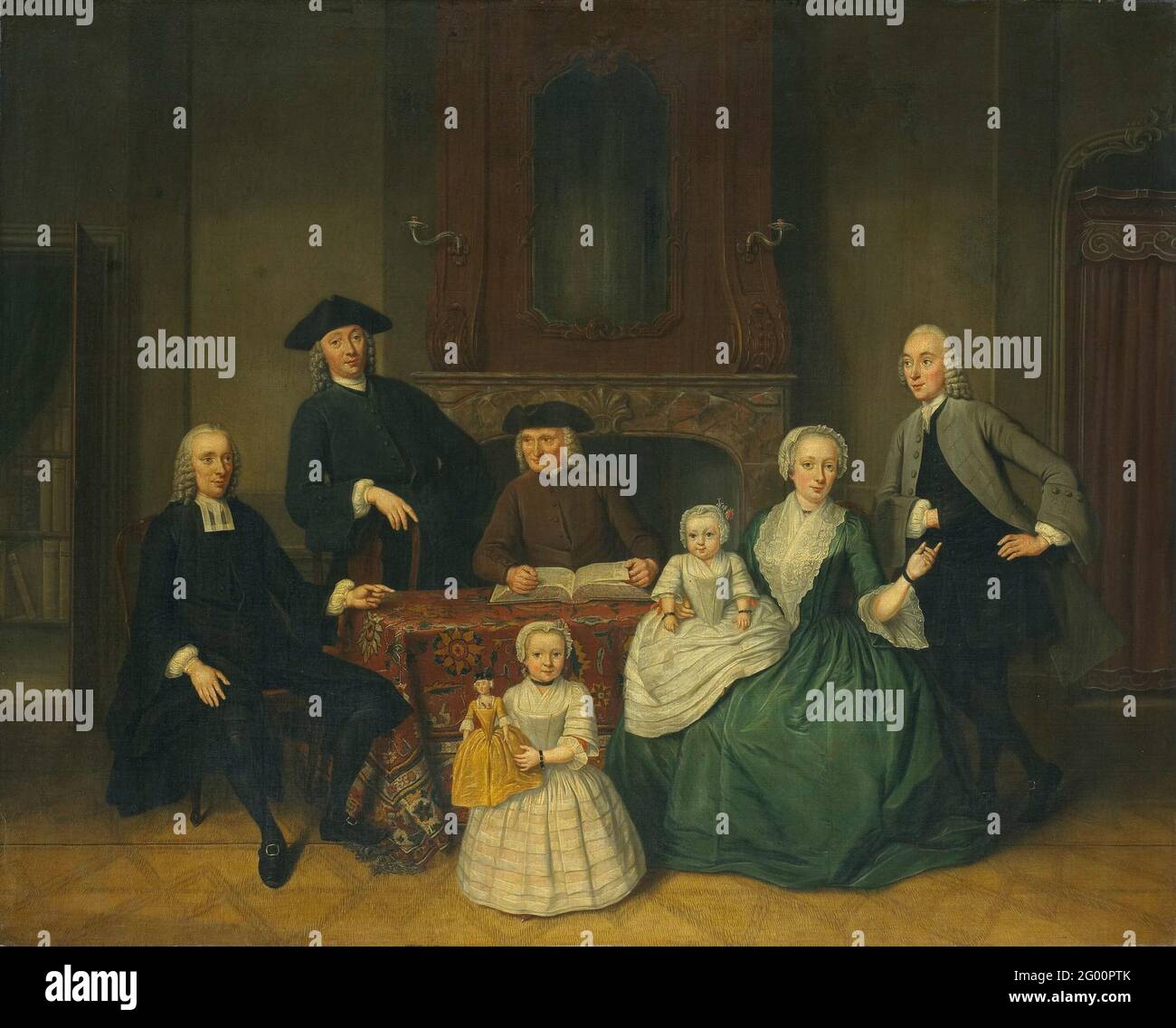 Portrait of the broke family, Amsterdam mennonites. Family portrait of ...