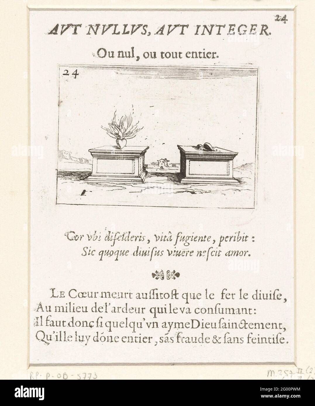 Two hearts; Aut nullus, aut integer / ou zero, ou tout entrance ...